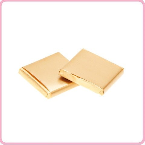 Milk Chocolate Neapolitan Squares Gold Foil - Candy Delivered from £3.30