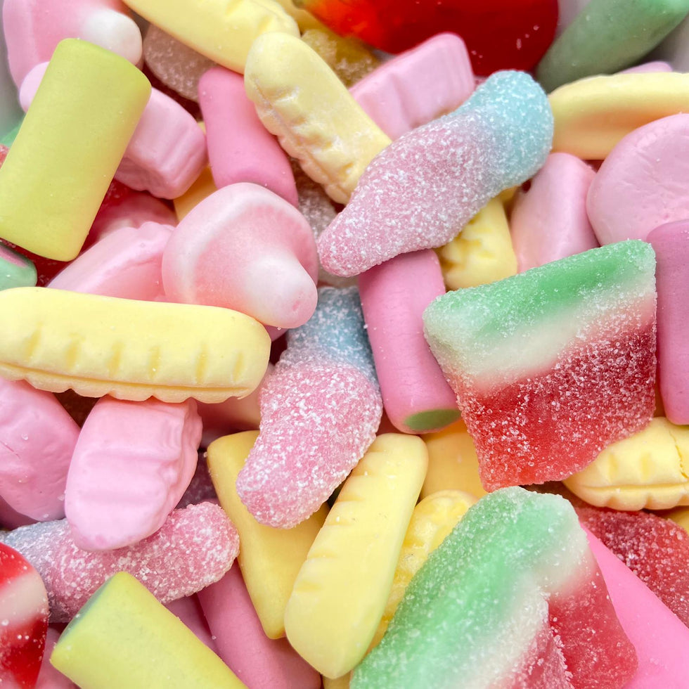 Mixed Pick n Mix Retro Fizzy Gummy Foamy Sweets Assorted Bag - Candy ...