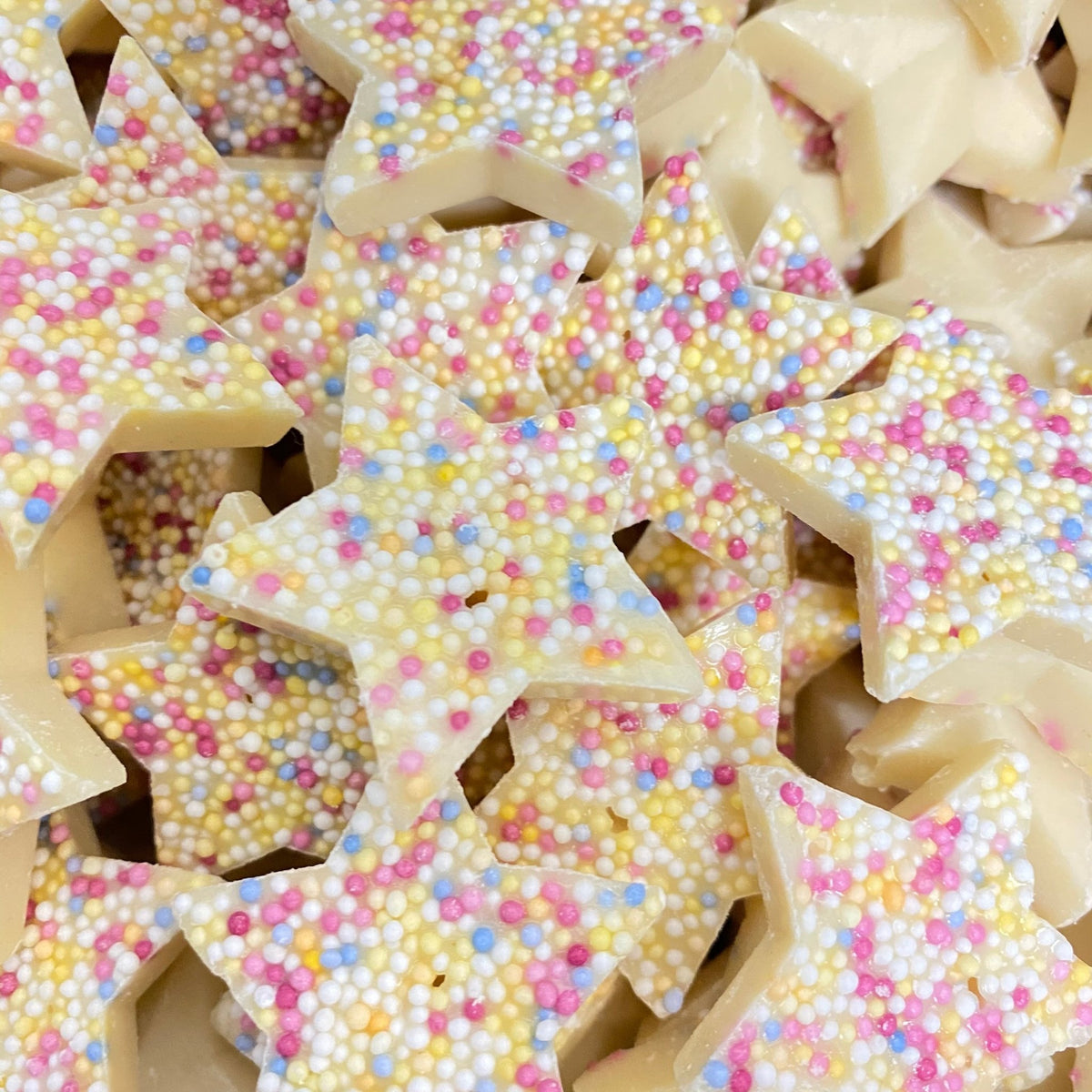 White Chocolate Stars - Candy Delivered from £2.70